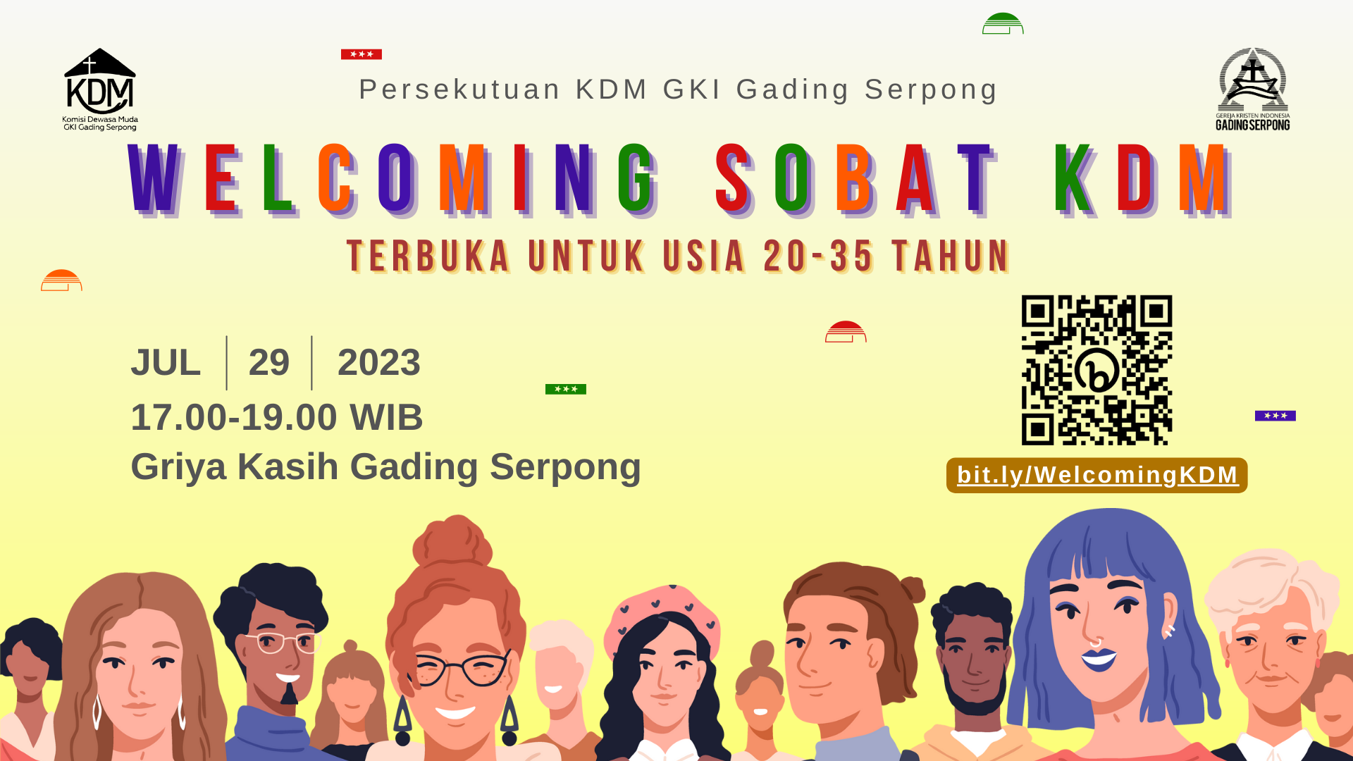 Persekutuan Komisi Dewasa Muda | 29 Juli 2023 - GKI Gading Serpong